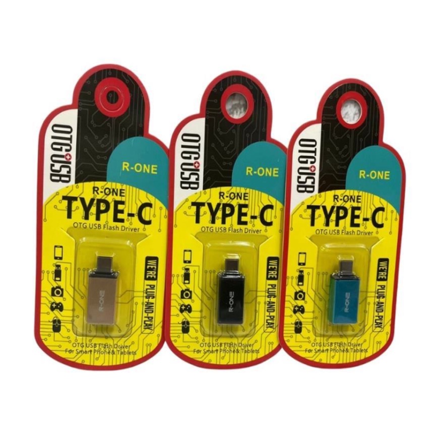 Jual CONVERTER CONVERT CONECTOR OTG TYPE-C TO USB R-ONE CONNECTOR ...