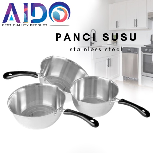 Jual Panci Susu Milk Pot 18cm / 20cm panci susu Stainless Steel panci ...