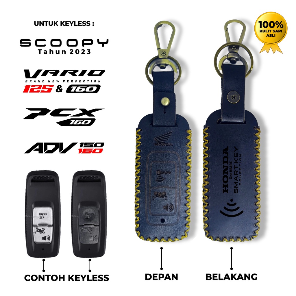 Jual Cover Sarung Remote Keyless Honda Scoopy Stylo 160 - Pcx 160 ...