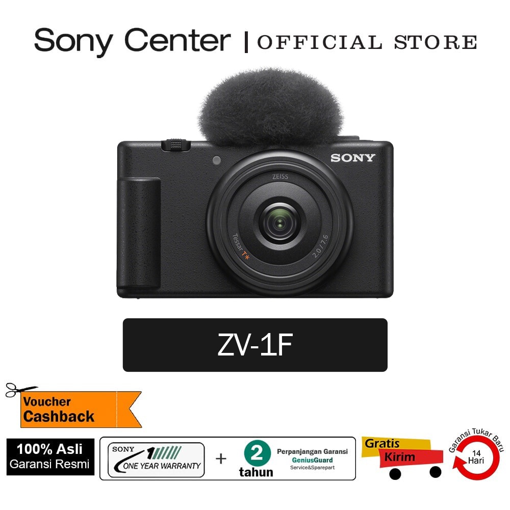 Jual SONY CENTER Sony ZV-1F Vlogging Camera / Kamera vlog SONY ZV-1F ...