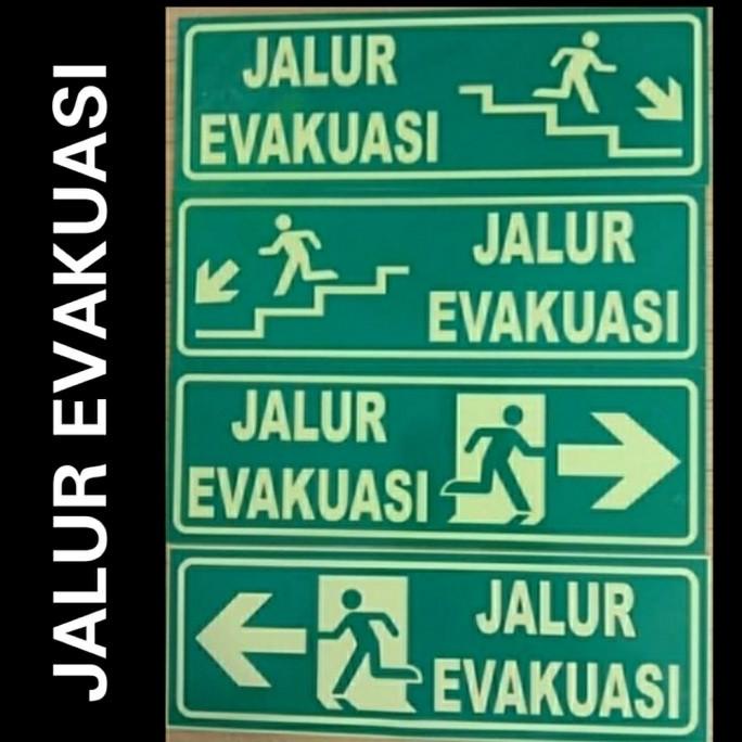 Jual Sign Jalur Evakuasi Dan Rambu Exit. Acrylic Ukuran 30 X 10 Cm ...