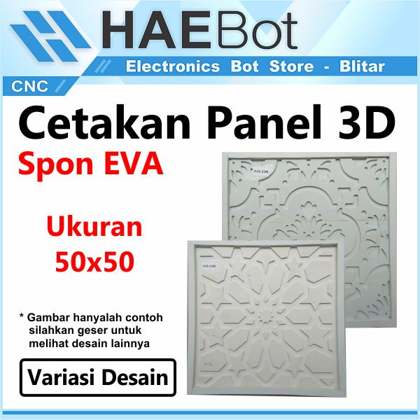 Jual [HAEBOT] Cetakan Panel Dinding Motif 3D Ukuran 50x50 Spon Eva ...