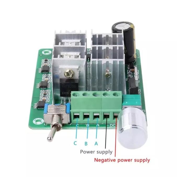 Jual 15A BLDC 3 Phase Brushless Motor Speed Controller BLDC PWM Driver ...