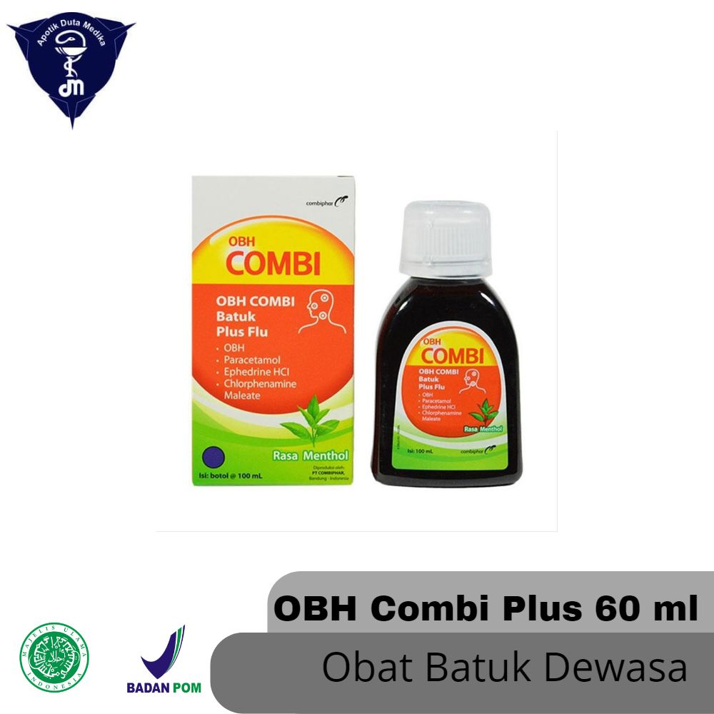 Jual OBH COMBI PLUS MENTHOL SIRUP 60 ML/OBAT BATUK BERDAHAK DEWASA ...