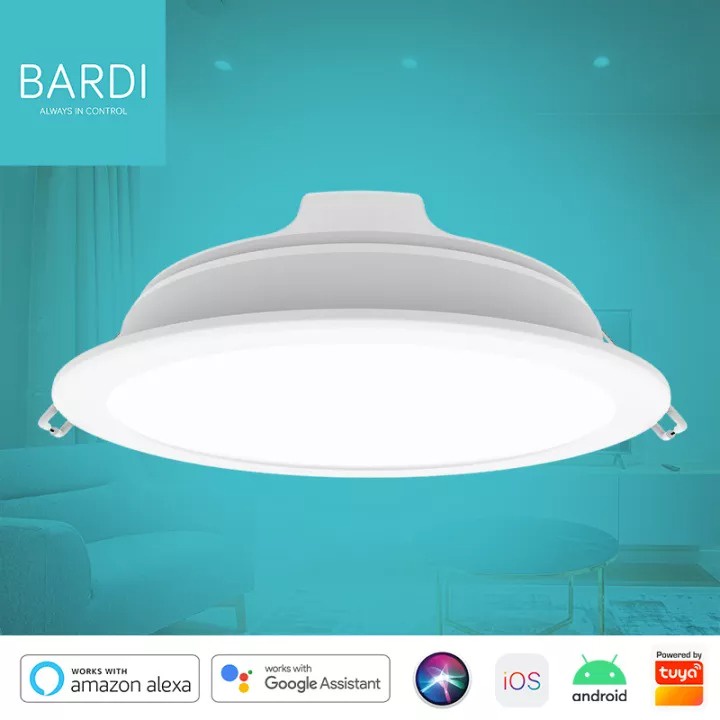 Jual BARDI Smart Downlight LED Beacon Panel Lampu Plafon Bluetooth 14W ...