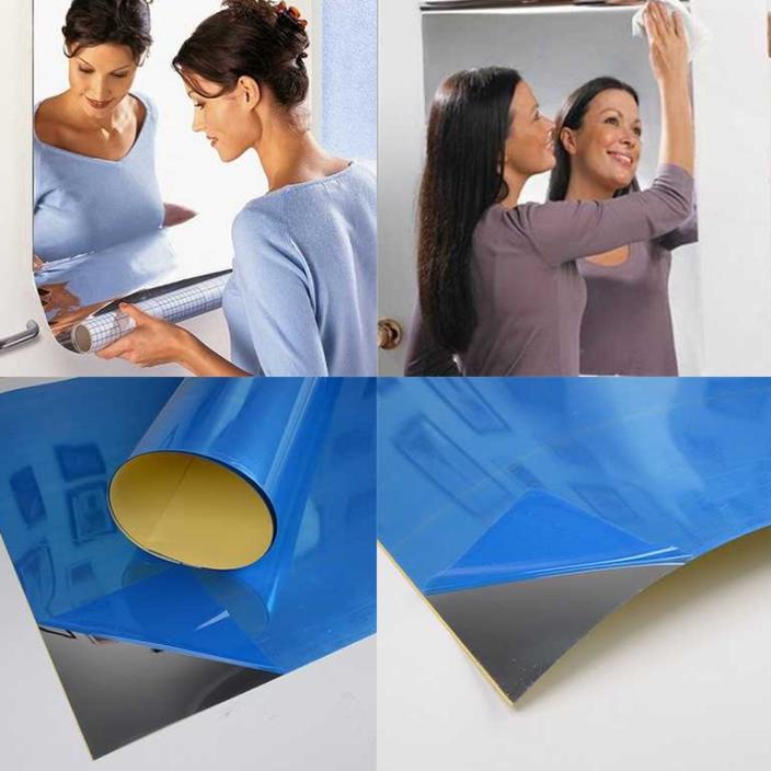 Jual Sticker Mirror Dekorasi Dinding Reflection Kaca PVC cm L0N0 ...
