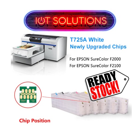 Jual New Upgrade T725A White Ink Cartridge Chip For Epson SureColor ...