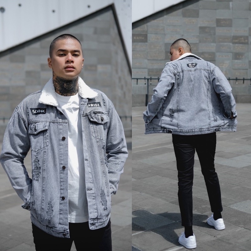 Jual DENIM JEANS JACKET - DENIM JACKET - JACKET PRIA -JACKET DENIM ...