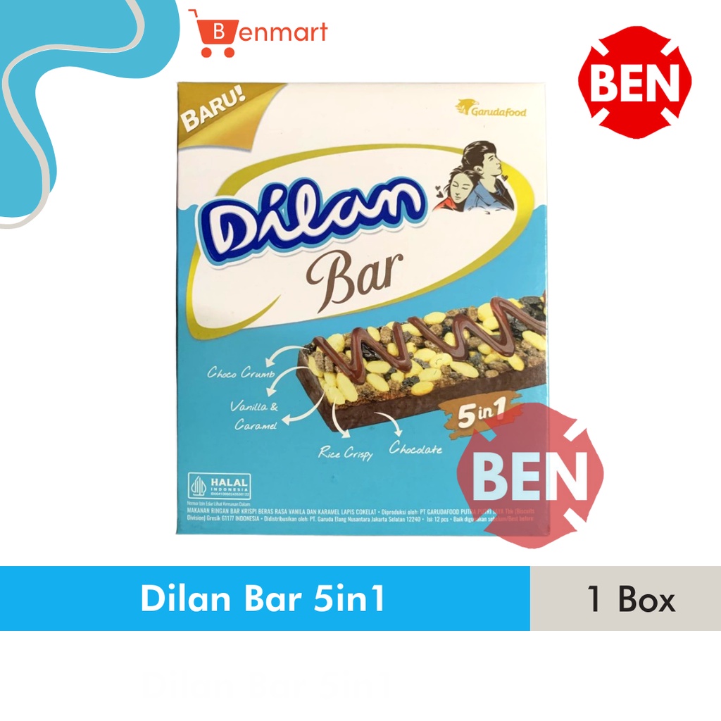 Jual Dilan Bar 5in1 Choco Crumb Vanilla Caramel Rice Crispy Chocolate 1 ...