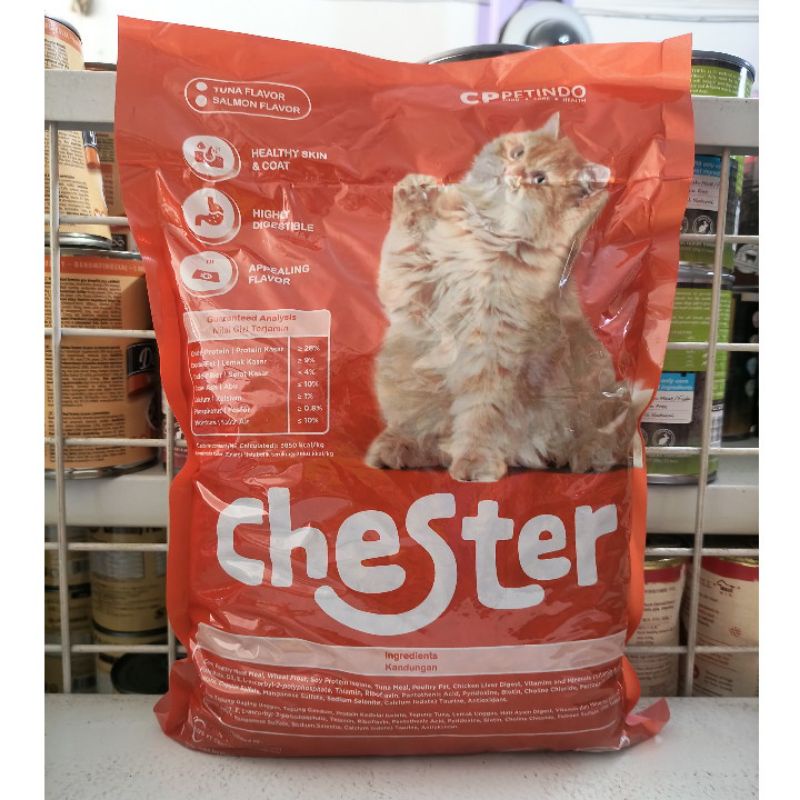 Jual Chester Cat Food Tuna Flavour Kemasan 800G Dry Food | Shopee Indonesia