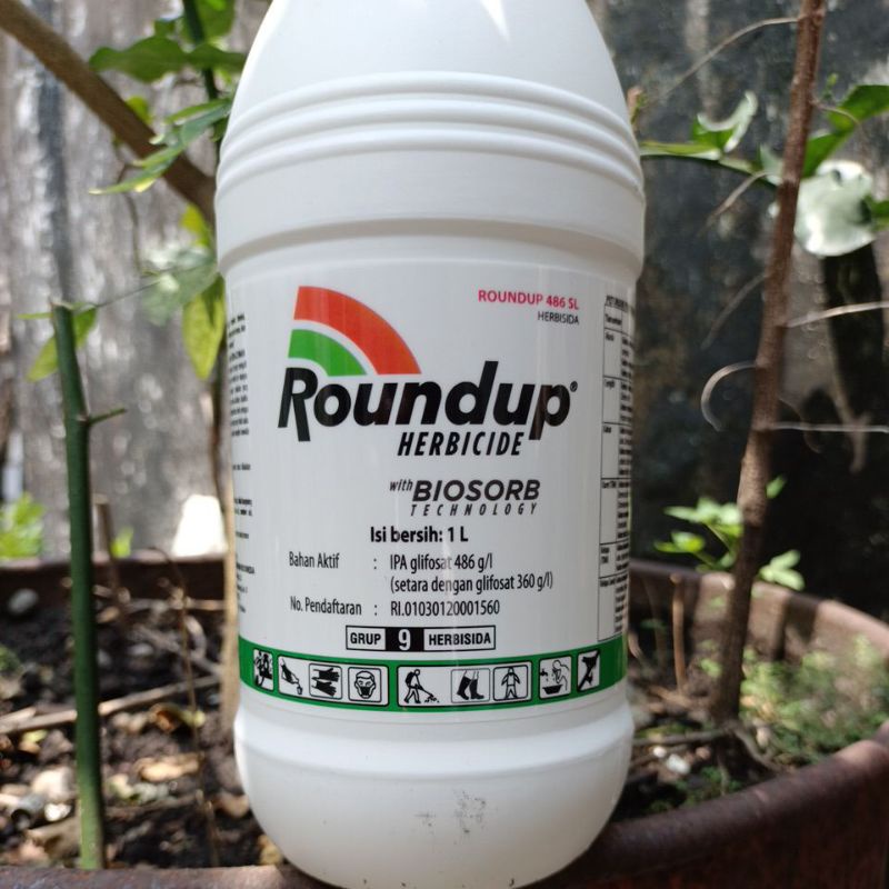 Jual Herbisida Roundup 486SL Obat racun pembasmi rumput gulma 1L ...