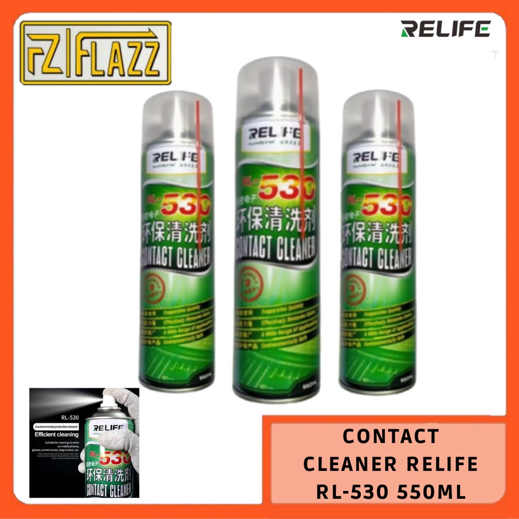 Jual CONTACT CLEANER RELIFE RL-530 550ML CAIRAN PEMBERSIH KACA LCD DAN ...