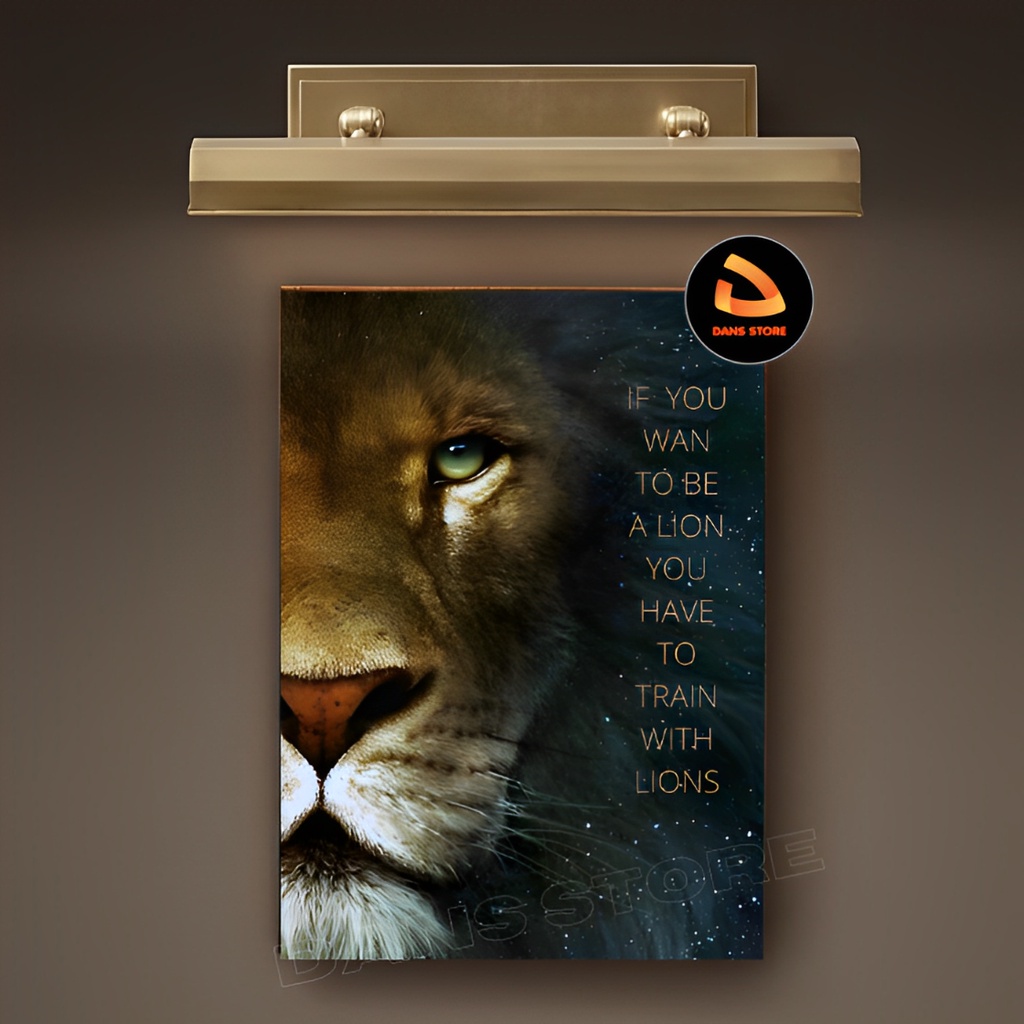 Jual Poster Singa Dan Kata Motivasi Lion Quotes Hiasan Dinding ...