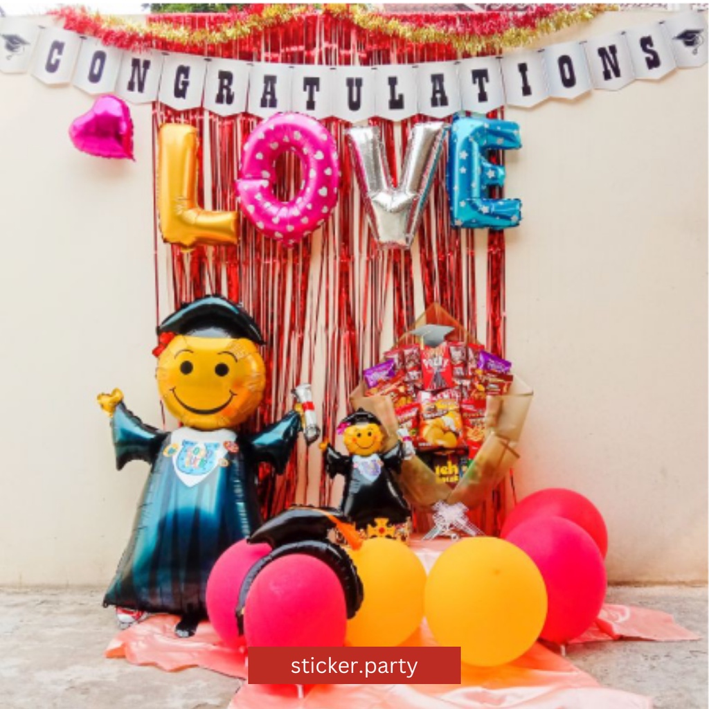 Jual BANNER WISUDA CONGRATULATIONS DEKORASI WISUDA SIDANG SEMPRO BALON ...