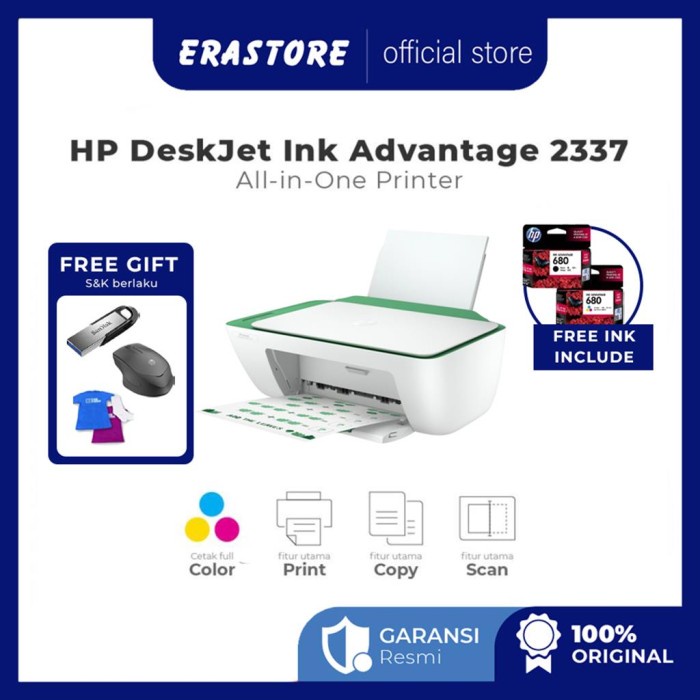 Jual Hp Deskjet Ink Advantage 2337 All-In-One Printer (7Wq07B) | Shopee Indonesia