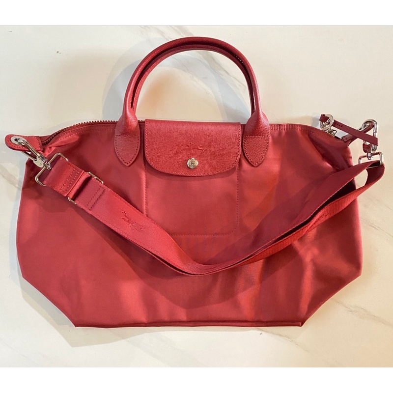 Jual Lc le pliage neo small top handle rouge (strap adjust) | Shopee ...
