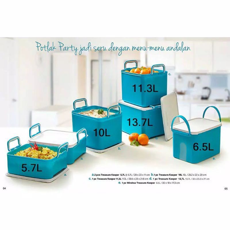 Jual Treasure keeper tupperware kimchi keeper kimci keeper wadah besar ...