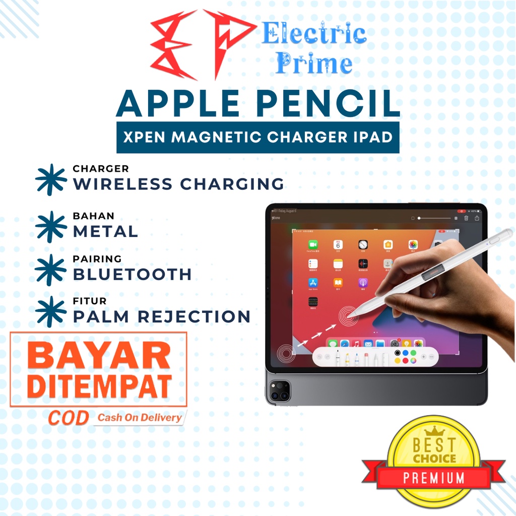 Jual Stylus Active Pencil Xpen Magnetic Wireless Charging USB Type C ...