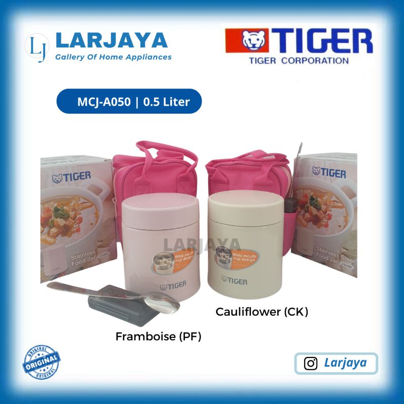 Jual FOOD JAR 500ml TIGER MCJ-A050 | Termos Soup Bubur TIGER + Tas ...