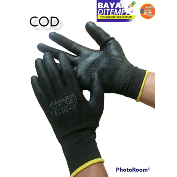 Jual sarung tangan Comet safety hitam kerja 12 pasang 1 Lusin GRISIR ...