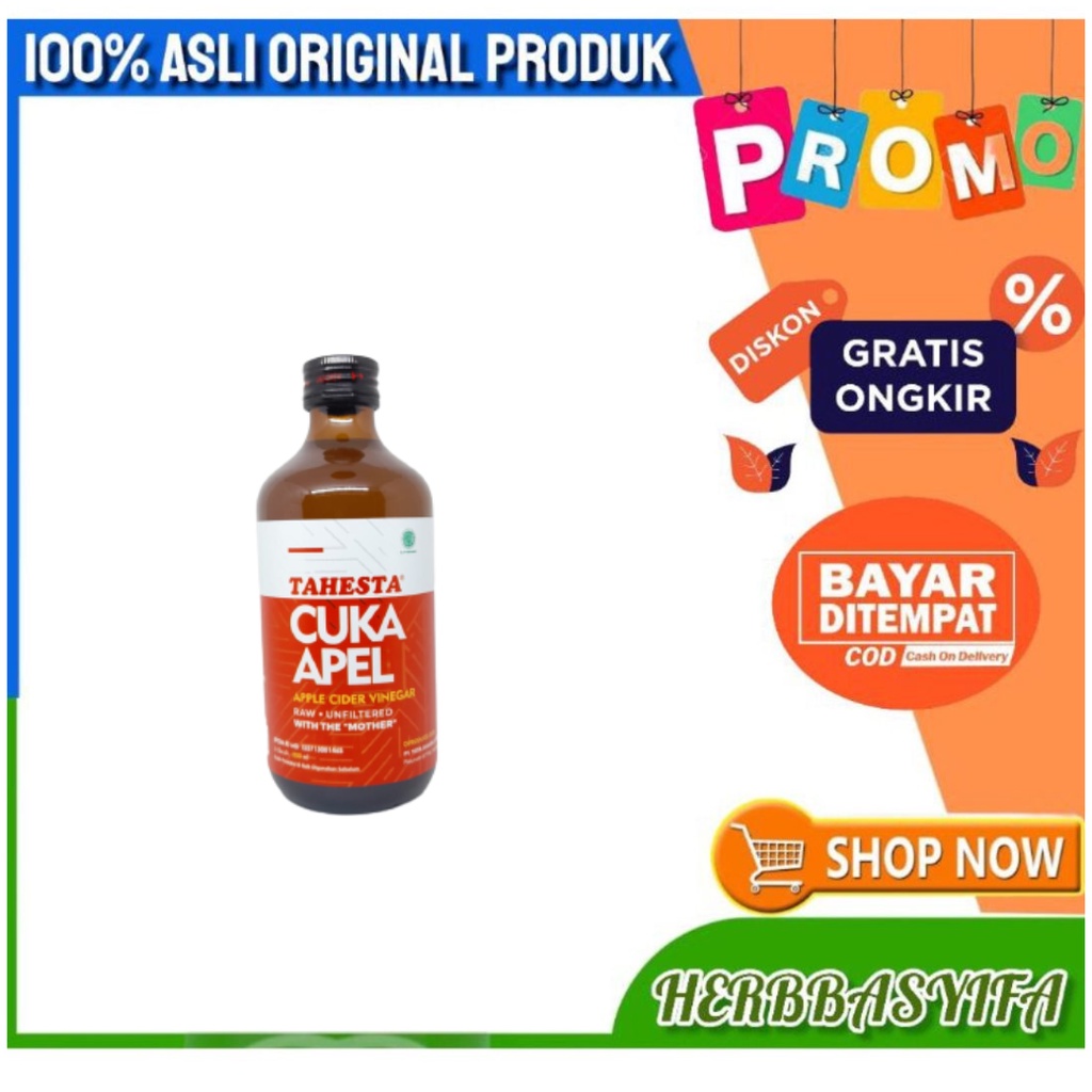 Jual Tahesta cuka apel/320ml tahesta Original BPOM Minuman Manfaat ...