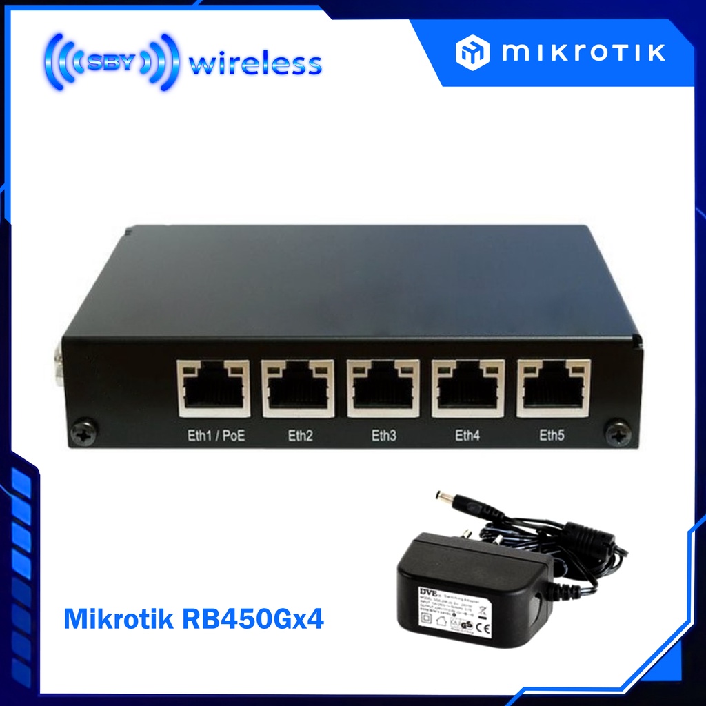 Jual Mikrotik RB450Gx4 Router Indoor Routerboard RB450Gx4 | Shopee ...