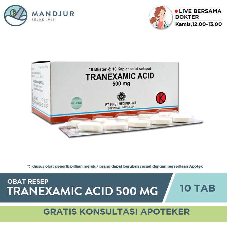Jual tranexamic acid injeksi Harga Terbaik & Termurah September 2023 ...