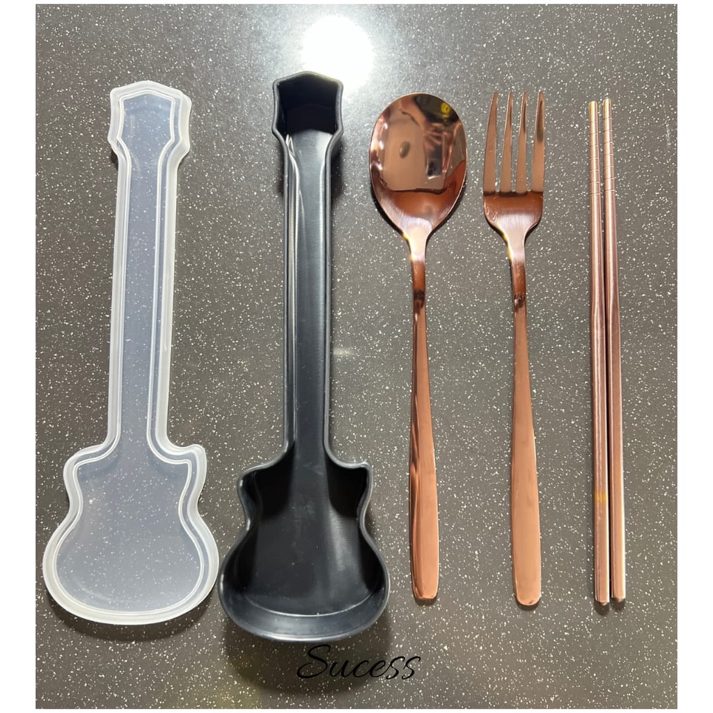 Jual Sendok Garpu Korea Sujeo Stainless Steel Tebal Gold - Set Alat ...