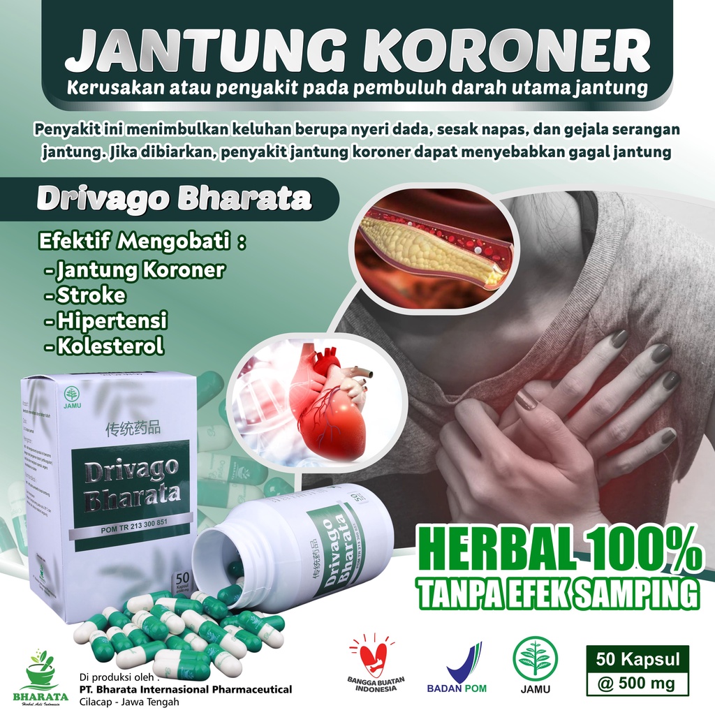 Jual Drivago Bharata - Obat Stroke Paling Ampuh - Kemasan 500g - Isi 50 ...