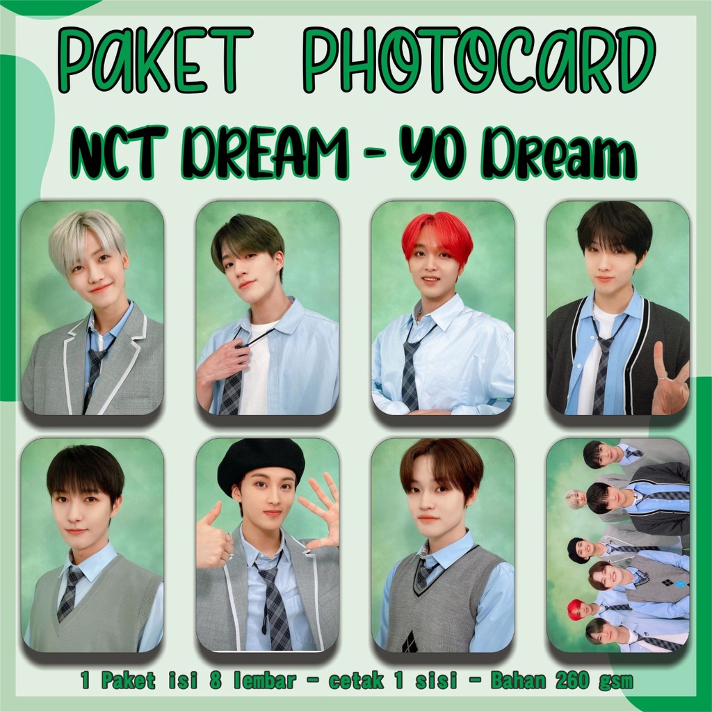 Jual 8 lbr - (BISA COD) PAKET PHOTOCARD NCT DREAM VIBE 2022 CONCERT PC ...