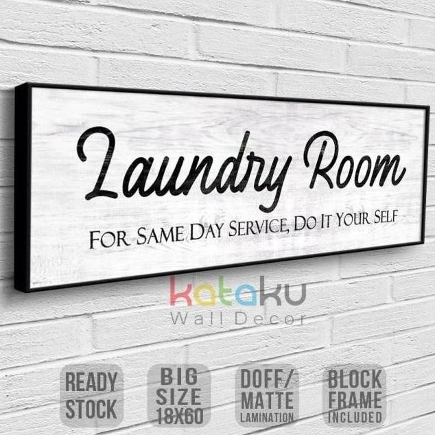 Jual Papan Tanda Tulisan Laundry Room Wall Decor Poster Hiasan Dinding ...