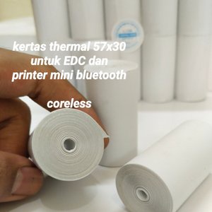 Jual Kertas Struk Thermal Paper Roll 57x30 Termal EDC Thermal Printer ...