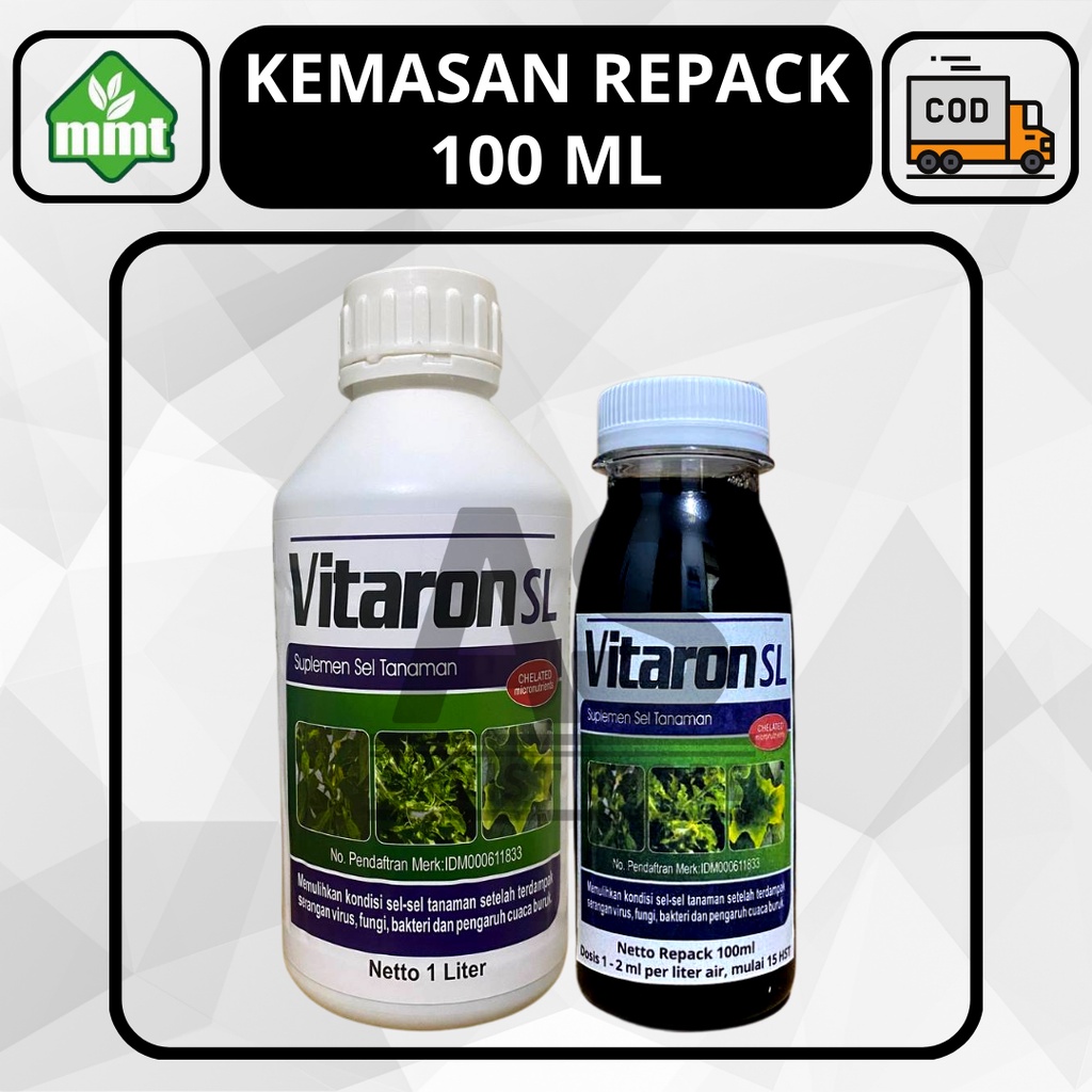 Jual Suplemen Sel Tanaman VITARON SL Kemasan Repack 100ml Original ...