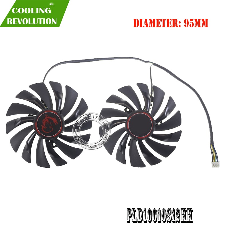 Jual PREORDER NEW 95mm PLD10010S12HH 4PIN Cooler fan For MSI GTX 960 ...