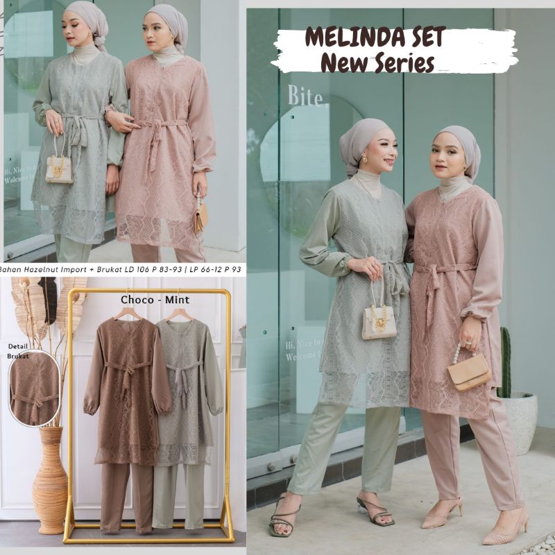 Jual Melinda Brukat One Set/Setelan Brukat Ld 100/One Set Kondangan ...