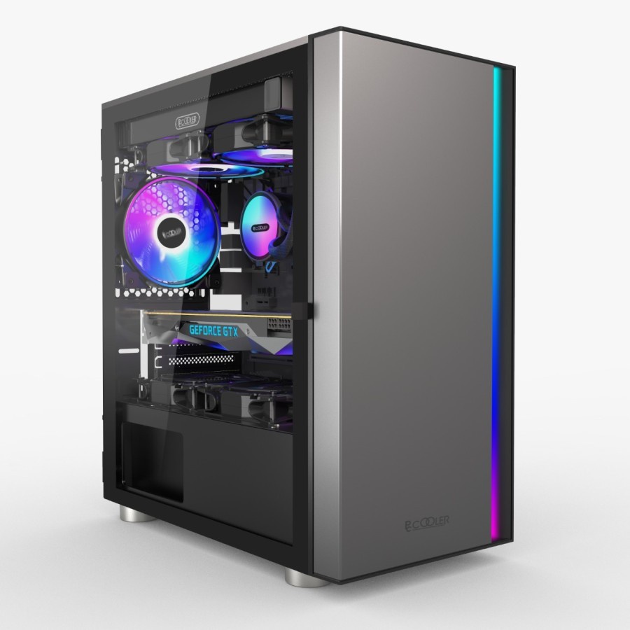 Jual PCCOOLER PLATINUM LM300 ARGB Grey | Shopee Indonesia