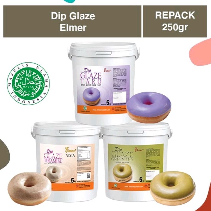 Jual glaze ELMER repack 250gr (rasa pilih divarian) | Shopee Indonesia