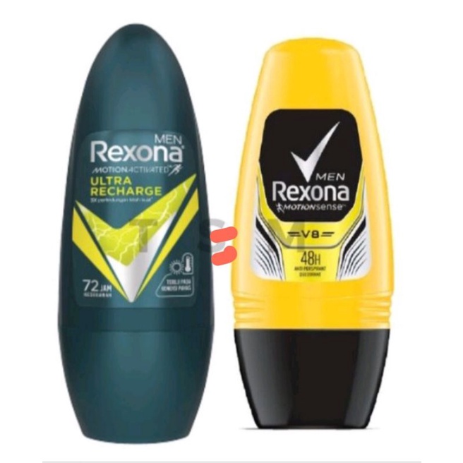 Jual Rexona Men V8 - Deodorant Pria Roll On 45 ml, dengan kemasan baru ULTRA Recharge | Shopee ...
