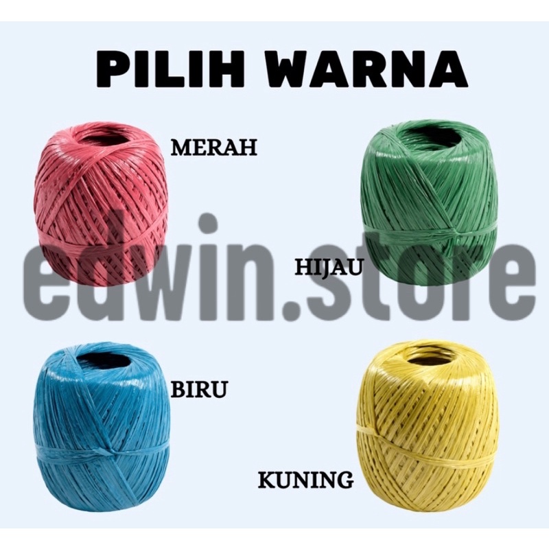 Jual Tali Rafia Plastik Garuda Oke Laksanamas Merek Lonceng Warna Merah ...