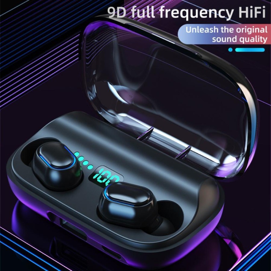 Jual Headset bluetooth TWS T11 + POWERBANK wireless earphone earbuds ...