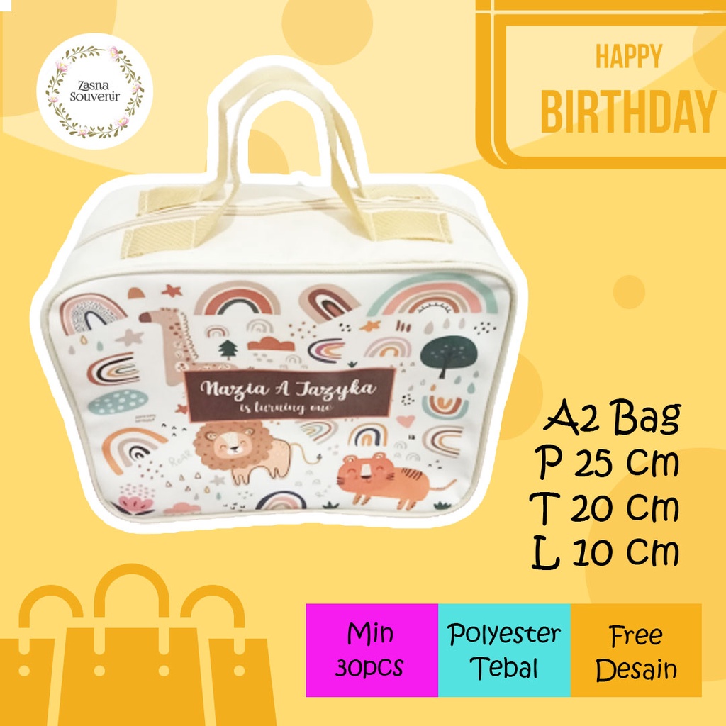 Jual A2 BAG (Tas bekal Printing depan Belakang MURAH GOODIE BAG ULANG ...