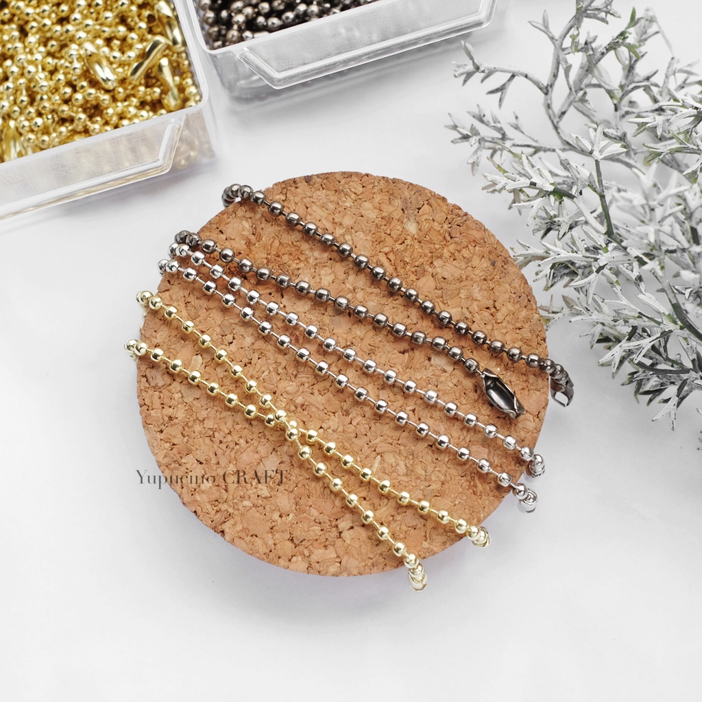 Jual Rantai Biji Lada Merica Keychain DIY Gantungan Kunci Ballchain uk ...