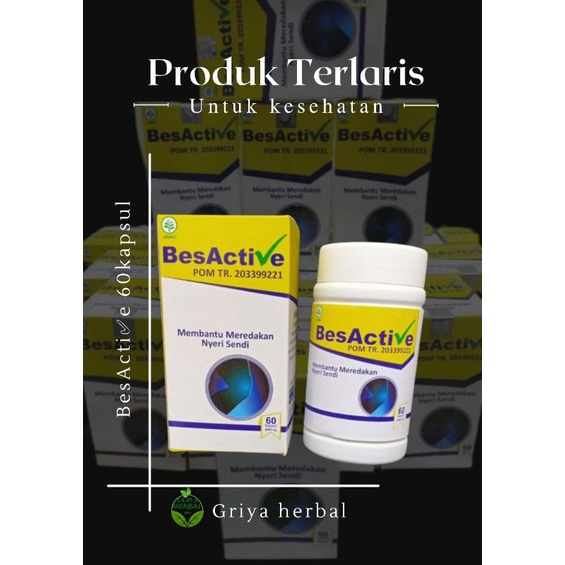 Jual obat herbal nyeri sendi - BES ACTIVE kapsul | Shopee Indonesia