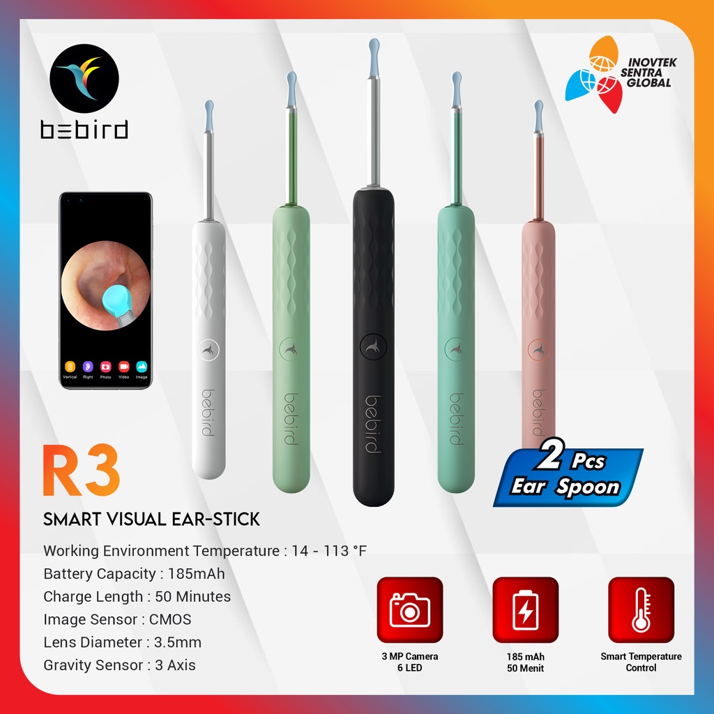 Jual BEBIRD R3 Smart Visual Ear Cleaner With Camera - Korek Kuping ...