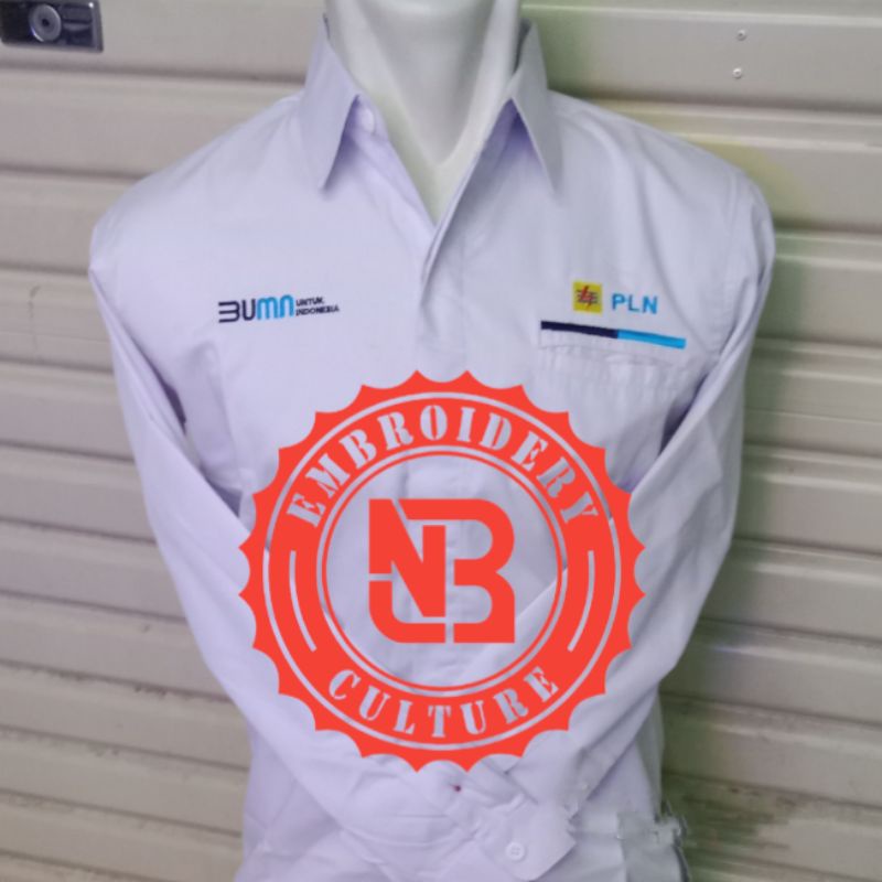 Jual KEMEJA PLN (PERUSAHAAN LISTRIK NEGARA) // KEMEJA PDH KANTONG SATU ...