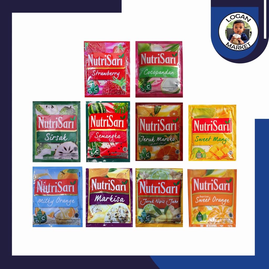 Jual Nutri Sari Nutrisari Renceng 40 Sachet All Varian | Shopee Indonesia
