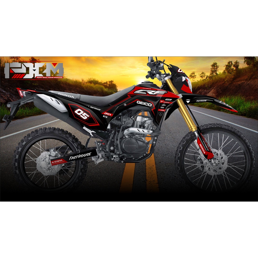 Jual decal crf 150 l full body Biru Hitam Keren Dengan Pilihan Warna ...