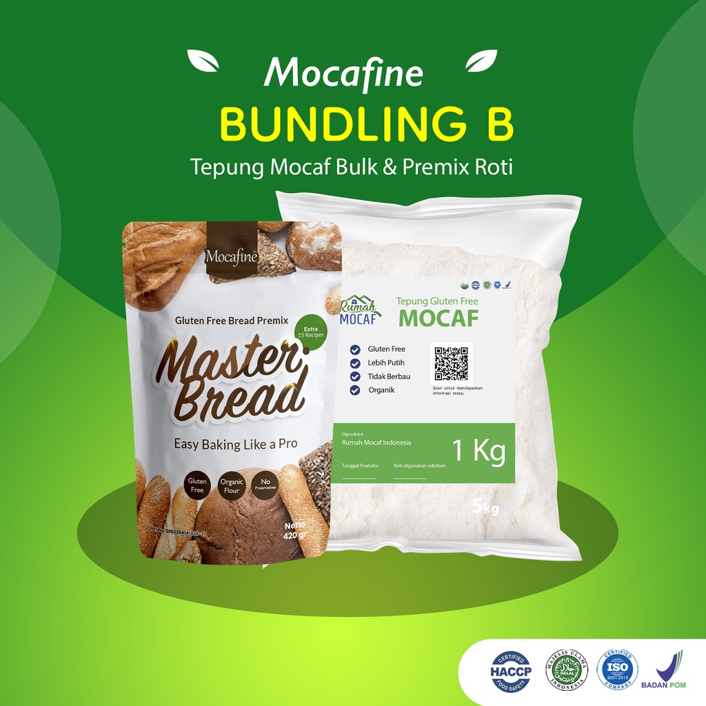 Jual Bundling Sehat B (1 Pcs Master Bread Flour + 1 Tepung Mocaf BULK 1 Kg ) | Shopee Indonesia