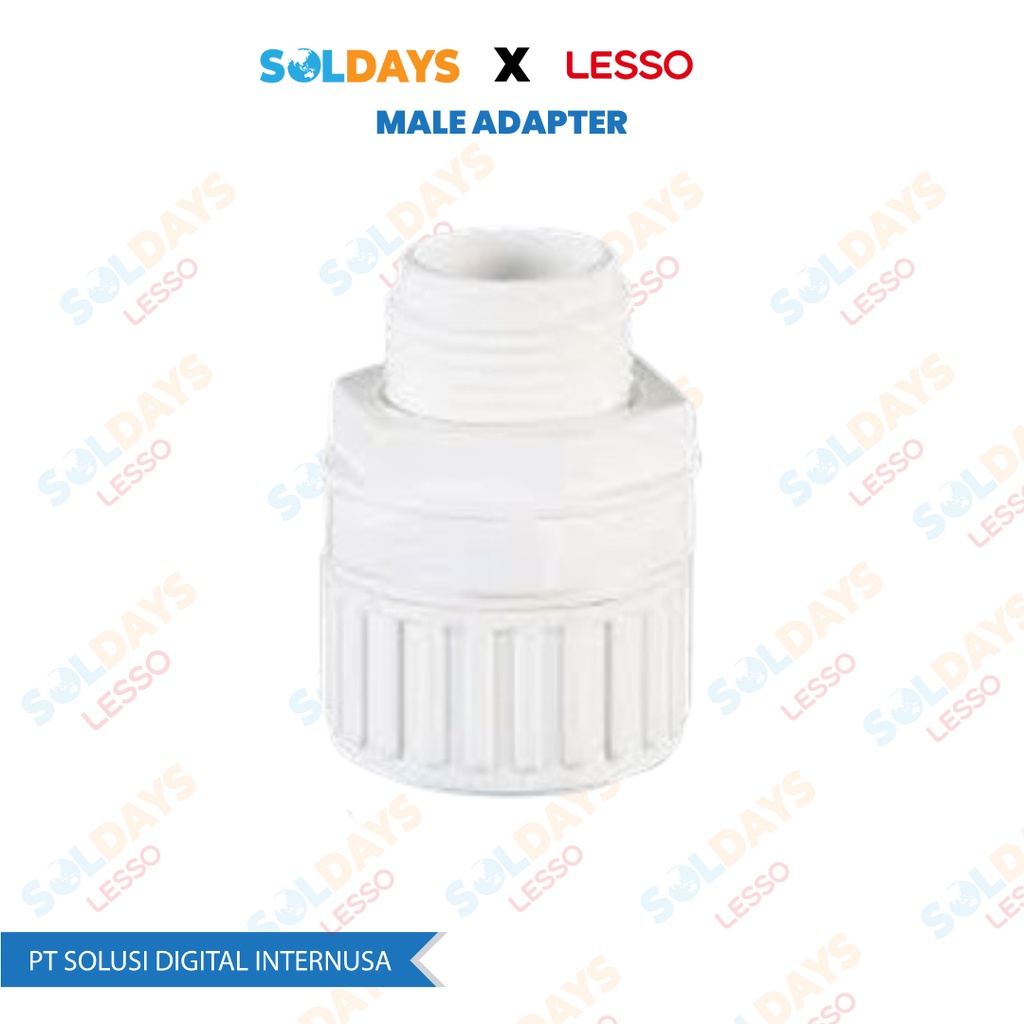 Jual Lesso Adaptor Pipa To Fleksibel dn25 / Conduit Male Adaptor 25mm ...