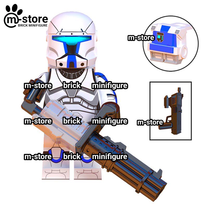 Jual brick star wars clone commander voca mini toy figure | Shopee ...